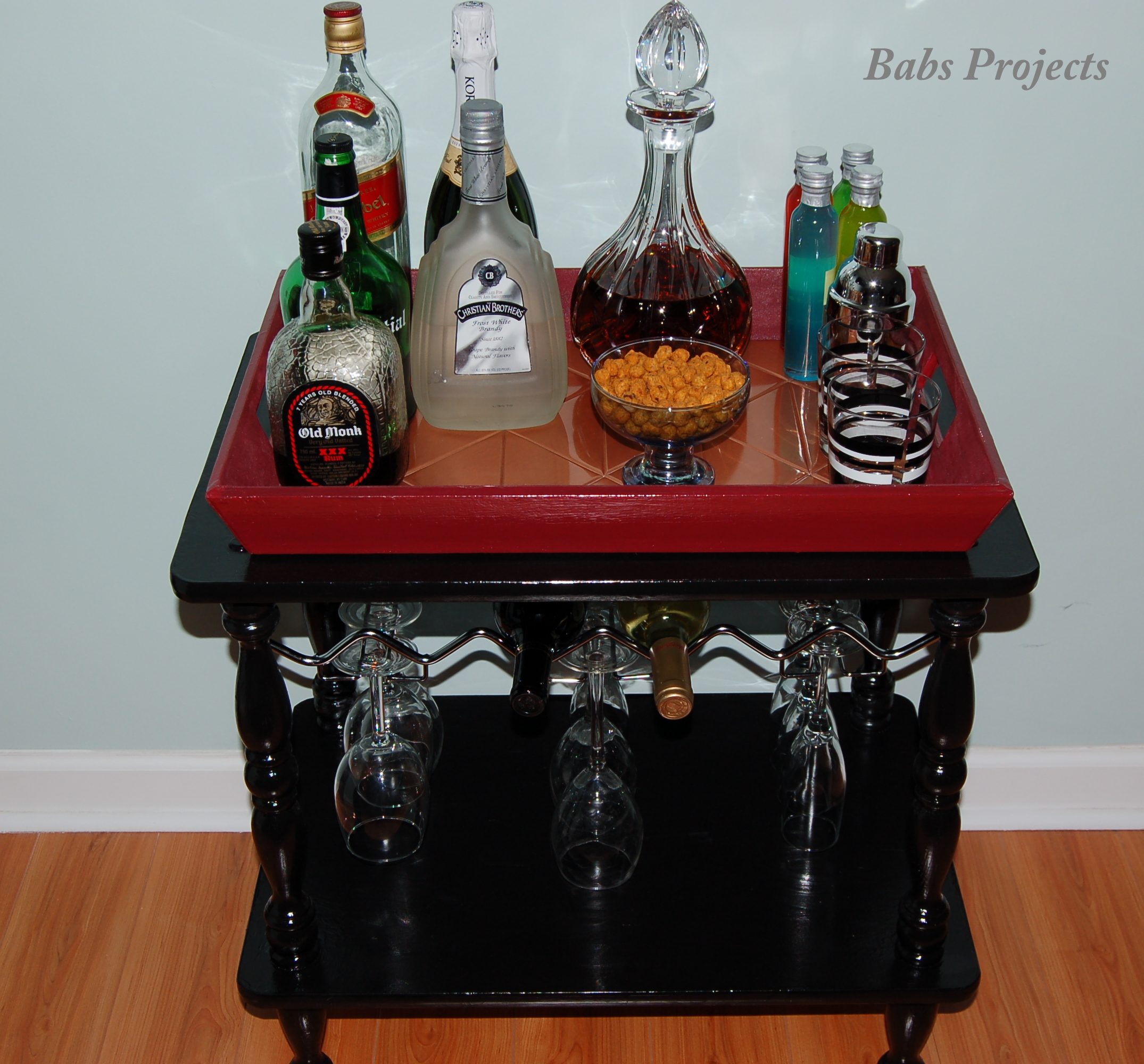 Portable Mini Bar DIY Project Babs Projects Portable Mini Bar DIY Project Babs Projects