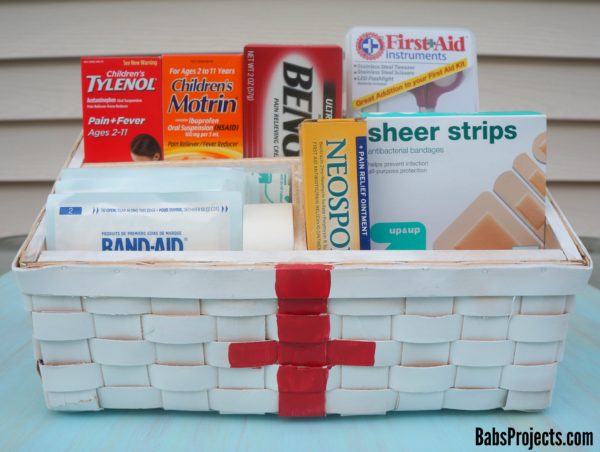 Create a Back to School DIY First-Aid Kit/Basket – Babs Projects